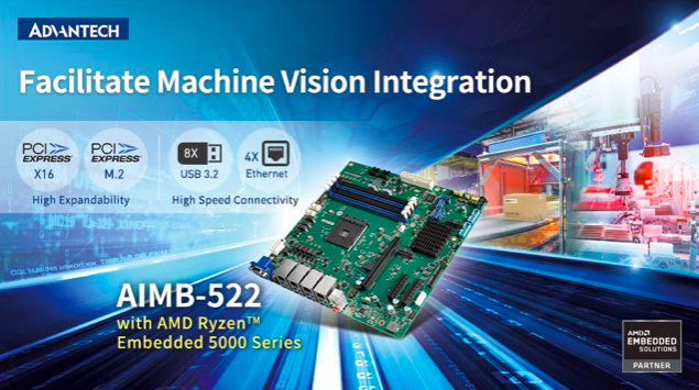 Advantech Launches AIMB-522, an Industrial Micro-ATX Motherboard with ...